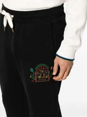 Casablanca Rainbow Crayon Temple-embroidery Track Pants