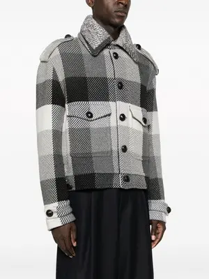 Etro Plaid Wool Blend Jacket