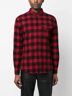 Dsquared2 Check-pattern Wool-blend Shirt