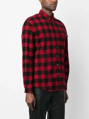Dsquared2 Check-pattern Wool-blend Shirt