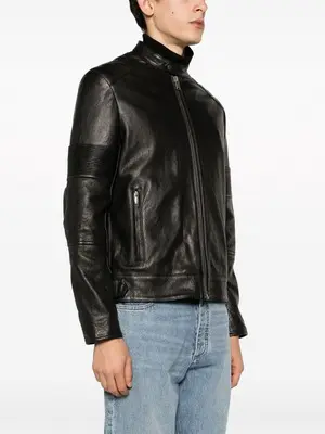 Zadig&Voltaire Lean Zip-up Leather Biker Jacket