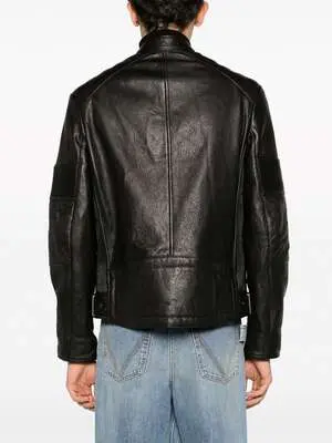 Zadig&Voltaire Lean Zip-up Leather Biker Jacket
