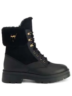 GIUSEPPE ZANOTTI Jaure Combat Boots - Black