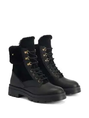GIUSEPPE ZANOTTI Jaure Combat Boots - Black