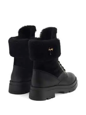 GIUSEPPE ZANOTTI Jaure Combat Boots - Black