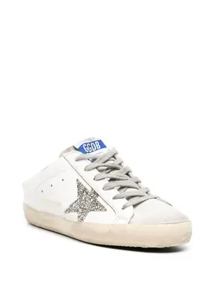 GOLDEN GOOSE Super-star Leather Mules - White