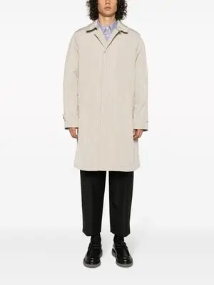 Aspesi Single-breasted Padded Raincoat - Neutrals