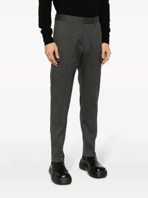 Dsquared2 Mid-rise Tapered-leg Trousers - Grey