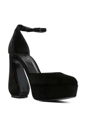 SERGIO ROSSI 85mm Velvet-finish Sculpted-heel Pumps