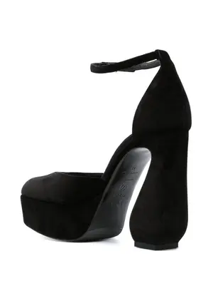 SERGIO ROSSI 85mm Velvet-finish Sculpted-heel Pumps