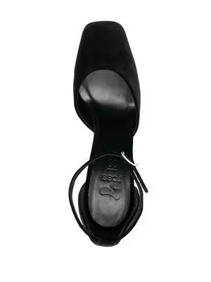 SERGIO ROSSI 85mm Velvet-finish Sculpted-heel Pumps