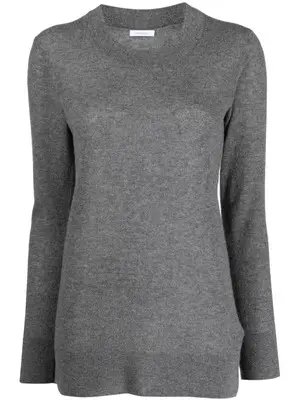 Malo Mélange Effect Crew-neck Jumper - Grey
