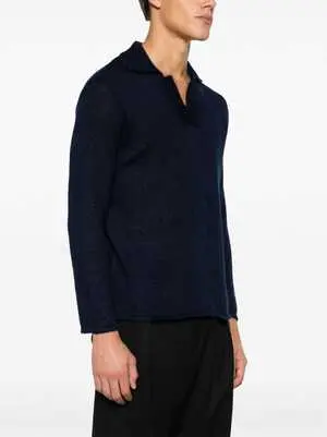 Sunnei Textured Mohair-blend Polo Shirt