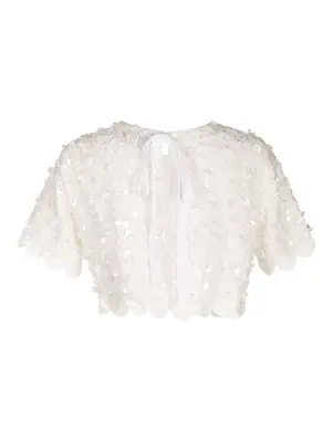 Sachin & Babi Naya Floral-appliqué Crop Top