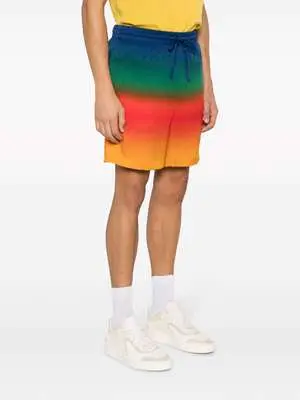 Casablanca Peace Gradient Silk Shorts