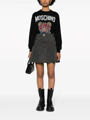 Moschino Peplum-hem Quilted Skirt