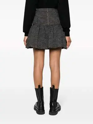 Moschino Peplum-hem Quilted Skirt