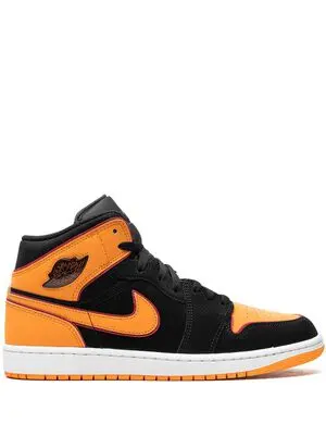 JORDAN Air 1 Mid Sneakers - Orange