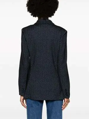 Emporio Armani Double-breasted Herringbone Blazer