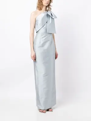 Sachin & Babi Bonnie Satin-finish Gown - Blue