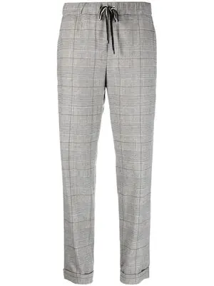 Lorena Antoniazzi Plaid Virgin Wool Trousers