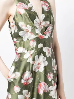 Sachin & Babi Rori Magnolia-print Gown - Green