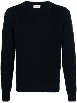 Moncler Cable-knit Virgin Wool Blend Jumper