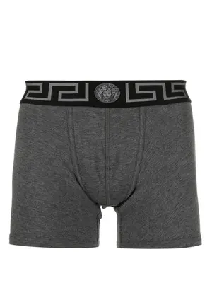Versace Greca Jersey Boxers - Grey