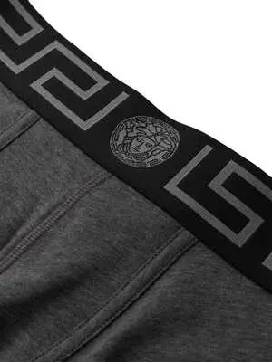 Versace Greca Jersey Boxers - Grey