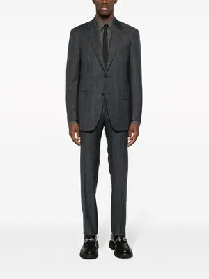 Canali Checked Wool Suit