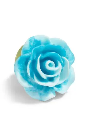 CLIFTON WILSON Tie Dye Flower Lapel Pin - Blue