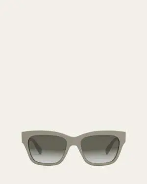 Celine Acetate Square Sunglasses Beige Gradient Brown