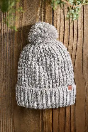 BICKLEY + MITCHELL Fisherman Knit Beanie - Light Grey