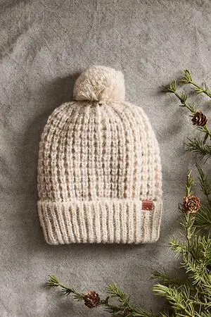 BICKLEY + MITCHELL Fisherman Knit Beanie Sand