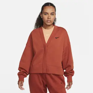 Nike Sportswear Phoenix Fleece Over-oversized Cardigan Orange