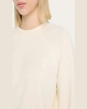 Eterne Terne Shrunken Raglan-sleeve Sweatshirt - Cream