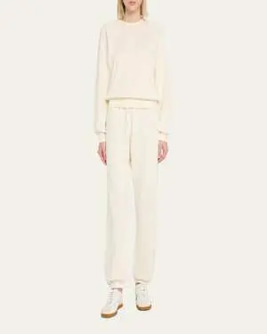 Eterne Terne Shrunken Raglan-sleeve Sweatshirt - Cream