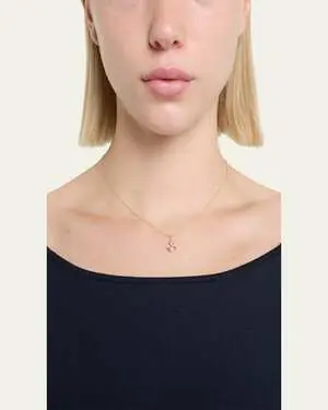 SYDNEY EVAN Diamond Marquise Eye Charm Necklace