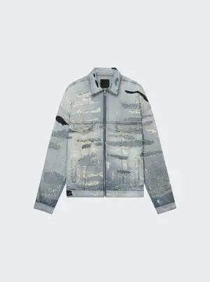 Givenchy Oversized Rip And Repair Denim Jacket
