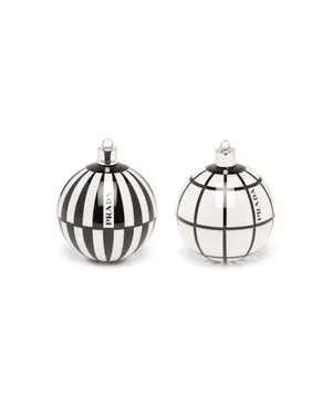 Prada Glass Christmas Ornament Set - White