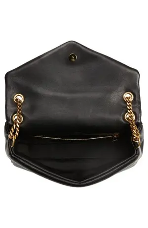 Saint Laurent Calypso Lambskin Shoulder Bag - Nero