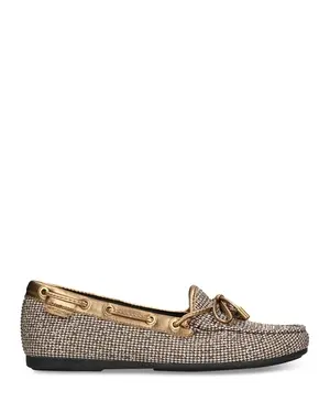 Kurt Geiger Eagle Moccasin Boat Loafers - Dark Beige