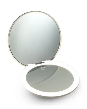 ILIOS LIGHTING 1x/10x Led Compact Mirror - No Color
