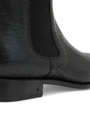 John Varvatos Amsterdam Pull On Chelsea Boots - Black Leather