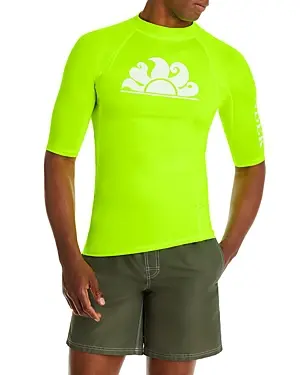 Sundek Regular Fit 50+ UPF Rash Guard Fluo Green