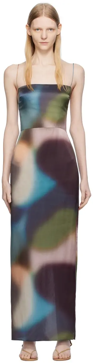 REFORMATION Reformation Multicolor Frankie Maxi Dress - Blur