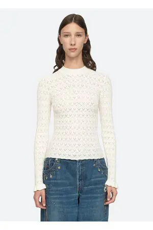 Sea Rue Sweater - White