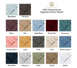 SUPERIOR Egyptian Cotton Extra Deeppocket Solid Sheet Set,full