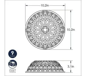 NORDICWARE Stained Glass Bundt Pan