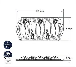 NORDICWARE Corn Cakes Pan